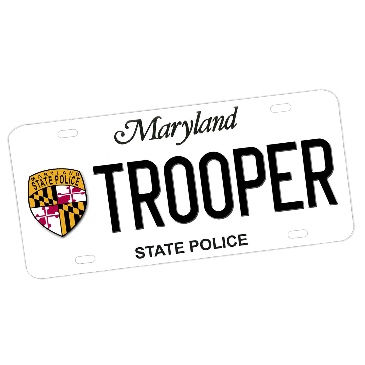 Choose Your Rank Maryland State Police License Plate | Vanity Plate ...