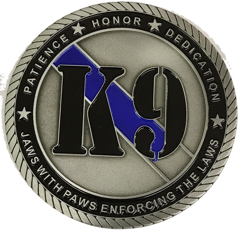 K9 Challenge Coin 2 Asterisk 3 Inch Challenge Coin – abrotherhood