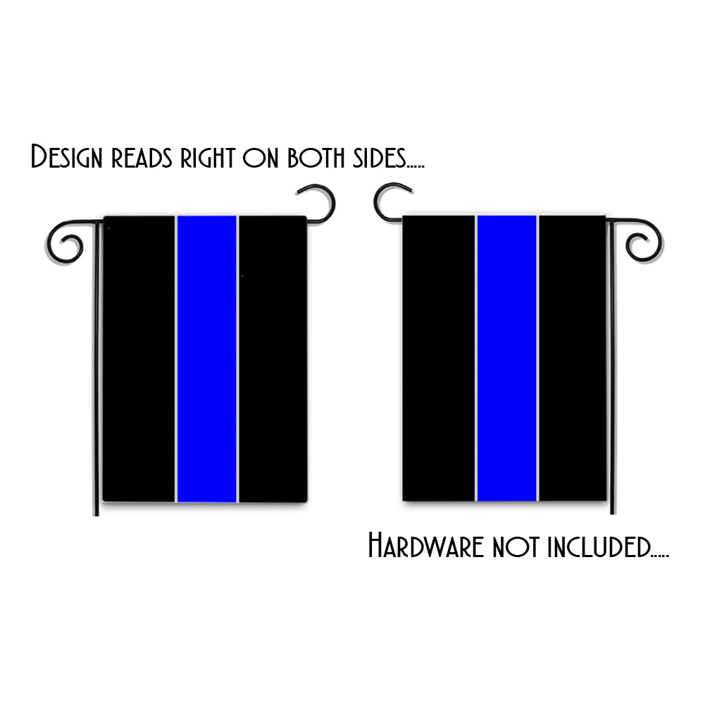Police Support Thin Blue Line Police Sheriff Outdoor Nylon Garden Flag ...