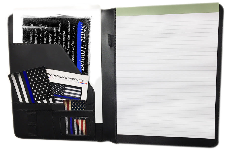 State Trooper Highway Patrol Thin Blue Line Padfolio | Police Gifts ...