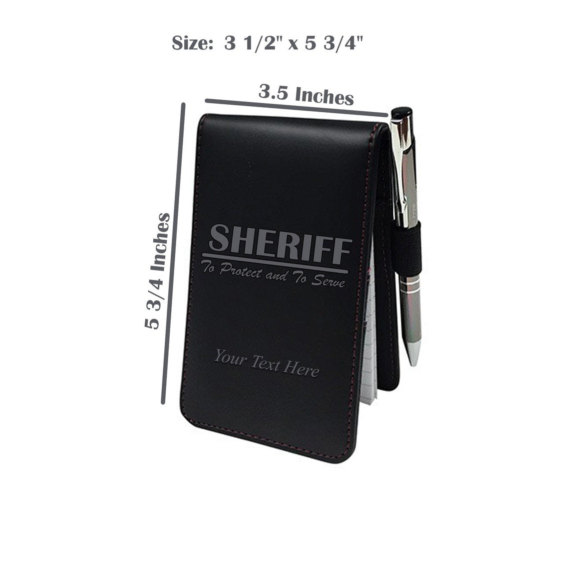 Personalized Sheriff Field Jotter Note Book – abrotherhood