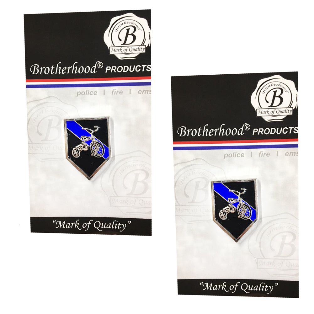 Thin Blue Line Police Sheriff Junior Bicycle Bike Patrol Unit Lapel Pi ...
