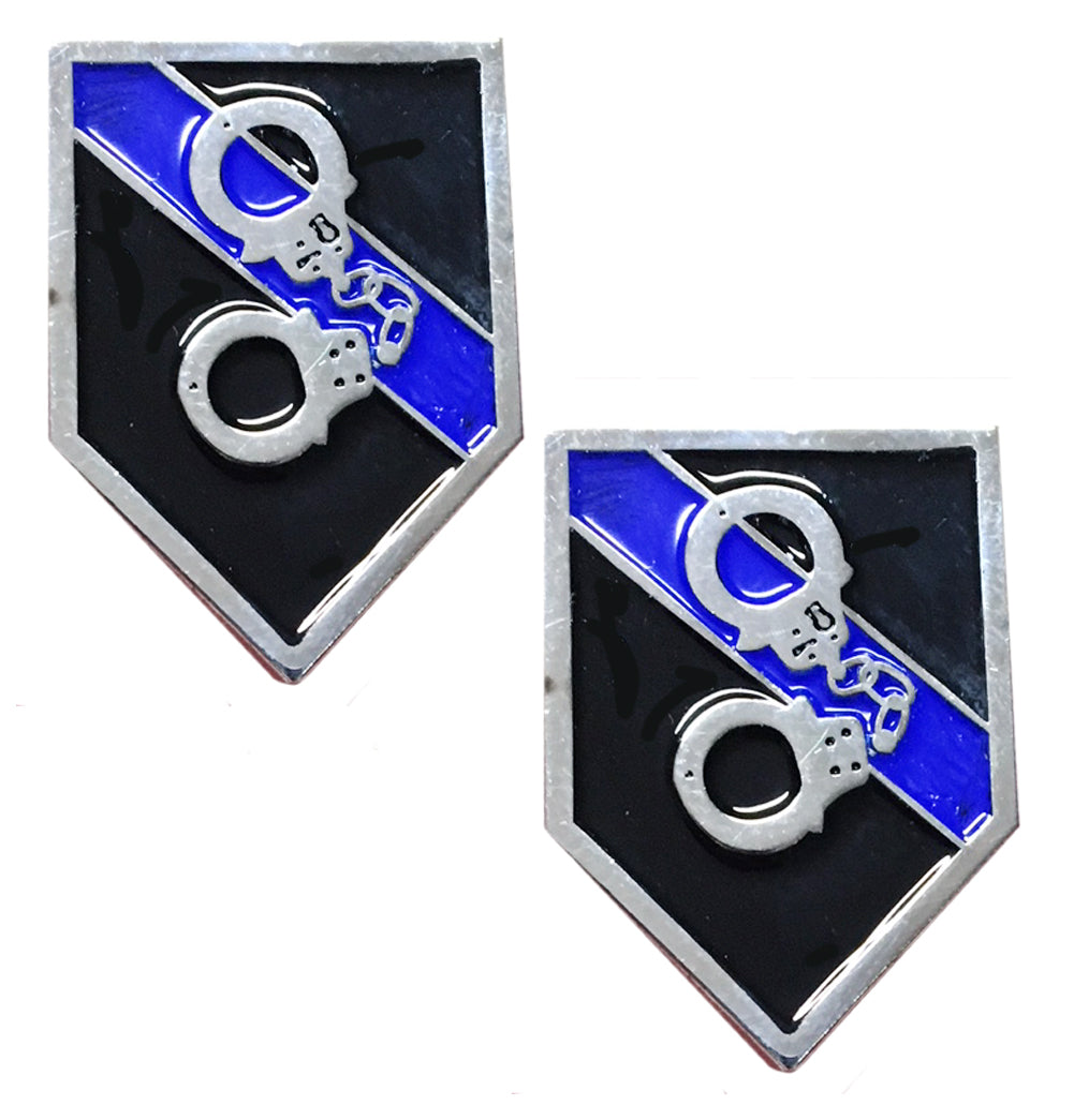 Handcuff Thin Blue Line Law Enforcement Lapel Pin – abrotherhood