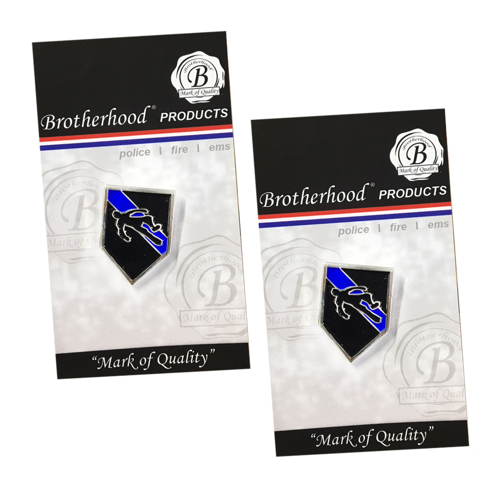 Chalk Body Outline Thin Blue Line CSI Crime Scene Investigator Lapel ...