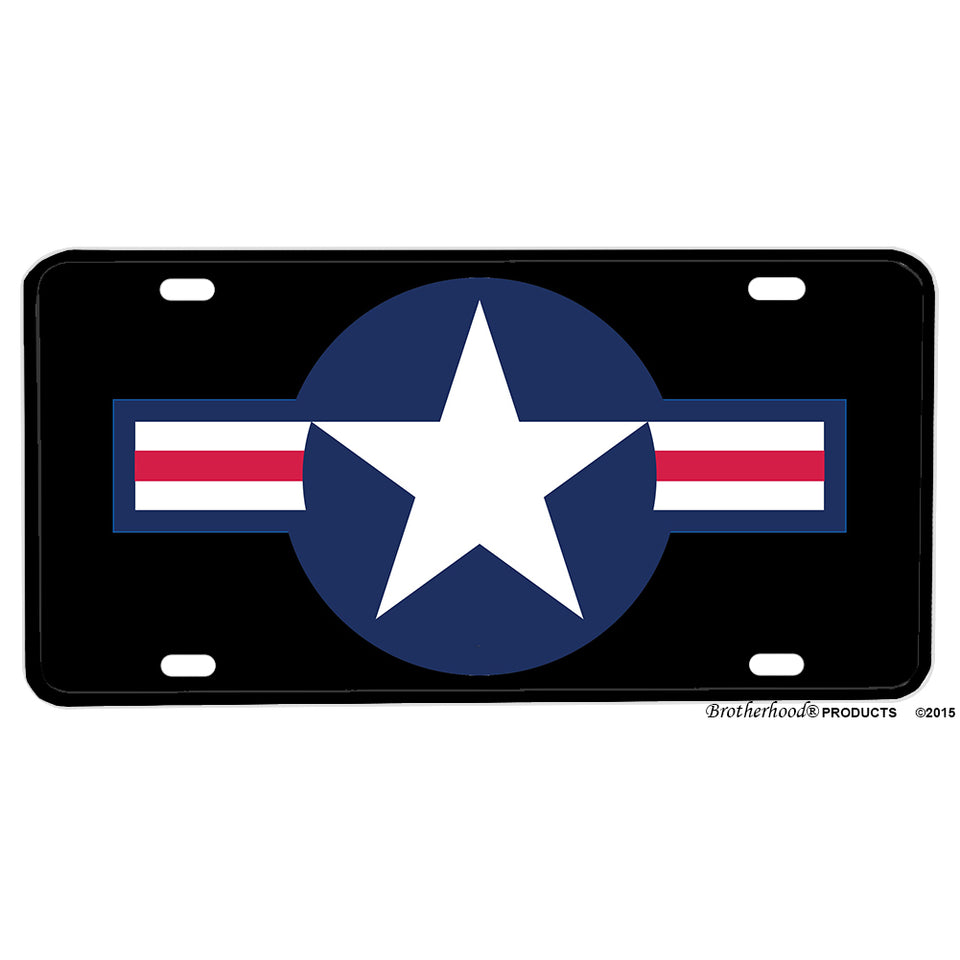 United States Air Force Roundel Design Aluminum License Plate ...