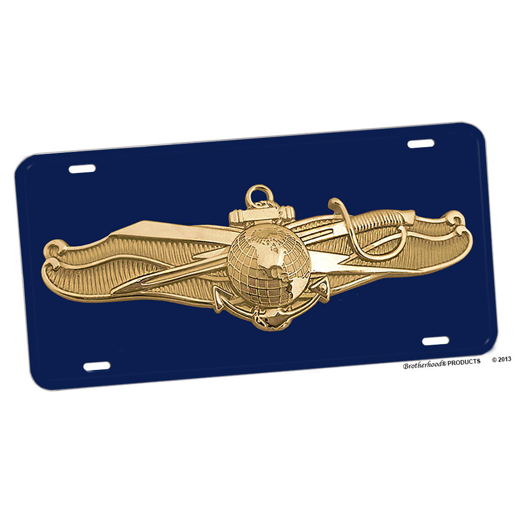 United States Navy Officer Dominance Warfare Novelty License Plate ...