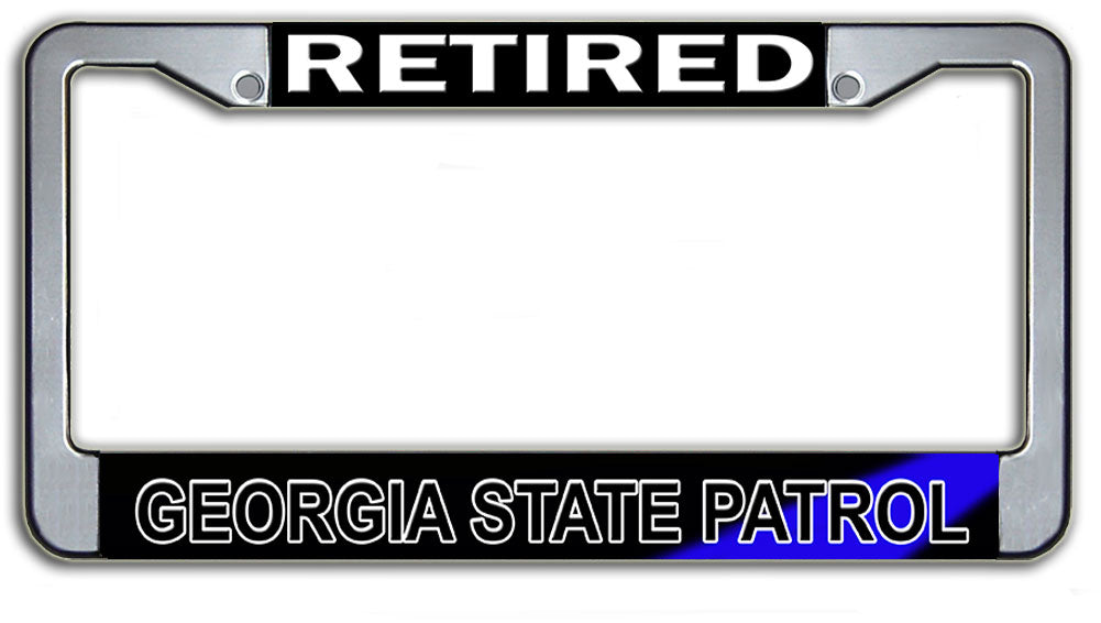 Retired Georgia State Patrol License Plate Frame A Killer Gift ...