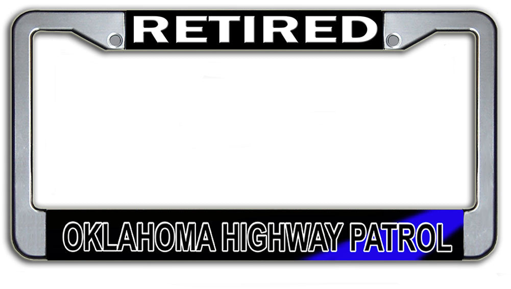 Retired Oklahoma State Highway Patrol License Plate Frame | Gifts ...