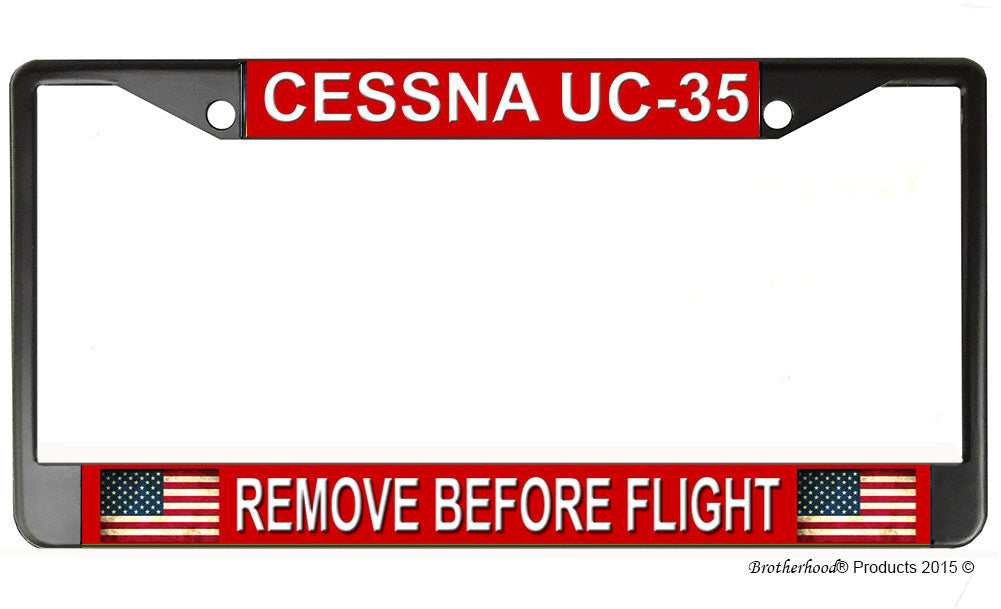 US Air Force Cessna UC-35 Remove Before Flight License Plate Frame ...