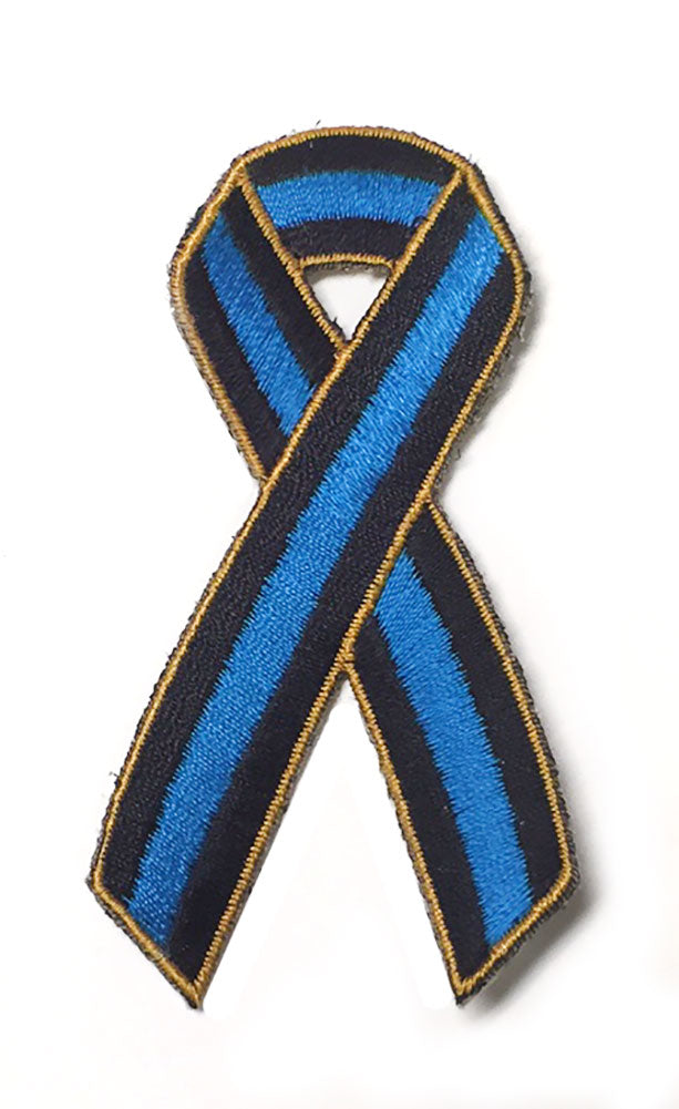 Thin Blue Line Embroidered Ribbon Patch | Brotherhood Products ...